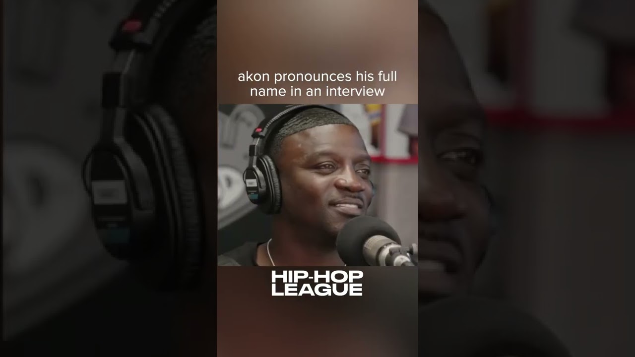 Akon Pronounces His Full Name for an Interview #shorts - YouTube
