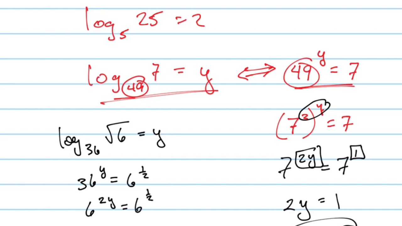 Find Logs Without A Calculator YouTube