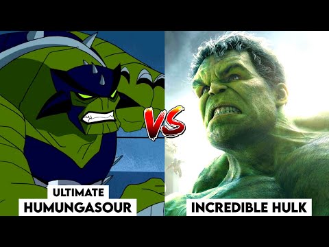 Hulk Vs Ultimate Humungasour | Who is Powerful ? | Ben 10 Vs Avengers | By The Komix