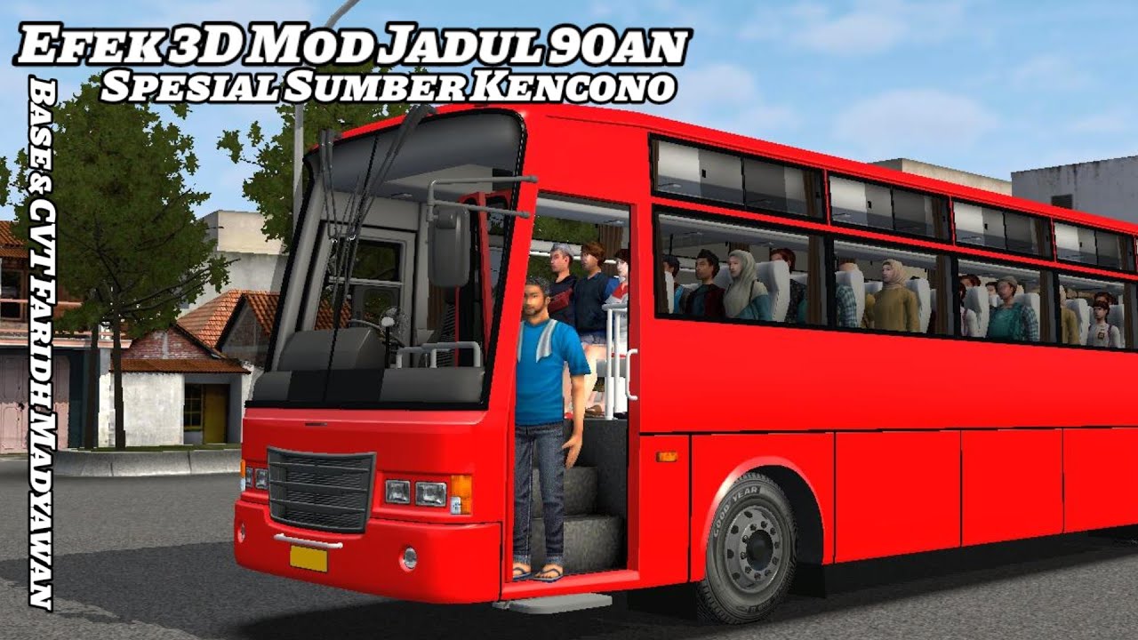 Template Efek 3D Mod bus jadul 90an spesial bus dongfeng Sumber Kencono ...