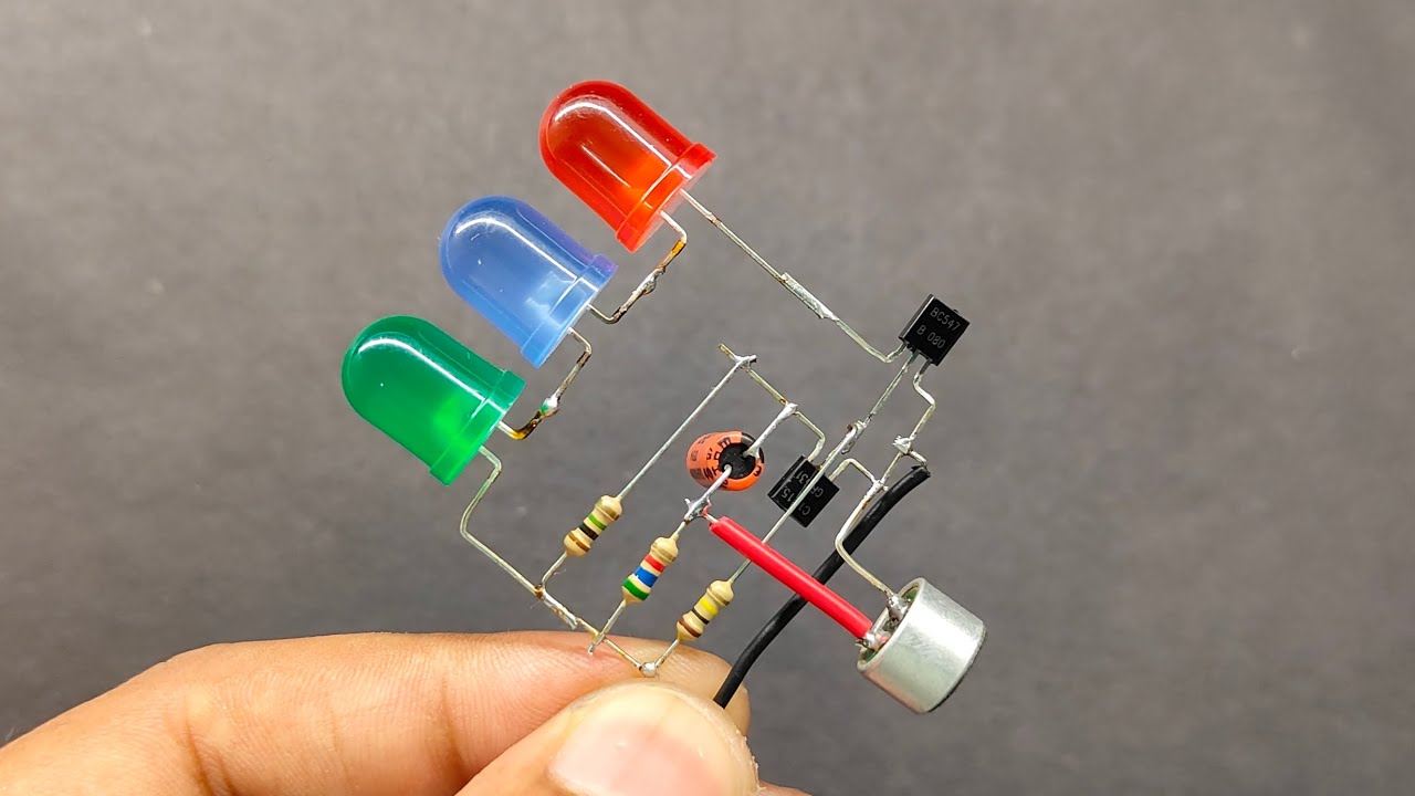 Music Reactive LED Light Circuit Project | Electronic Projects ...