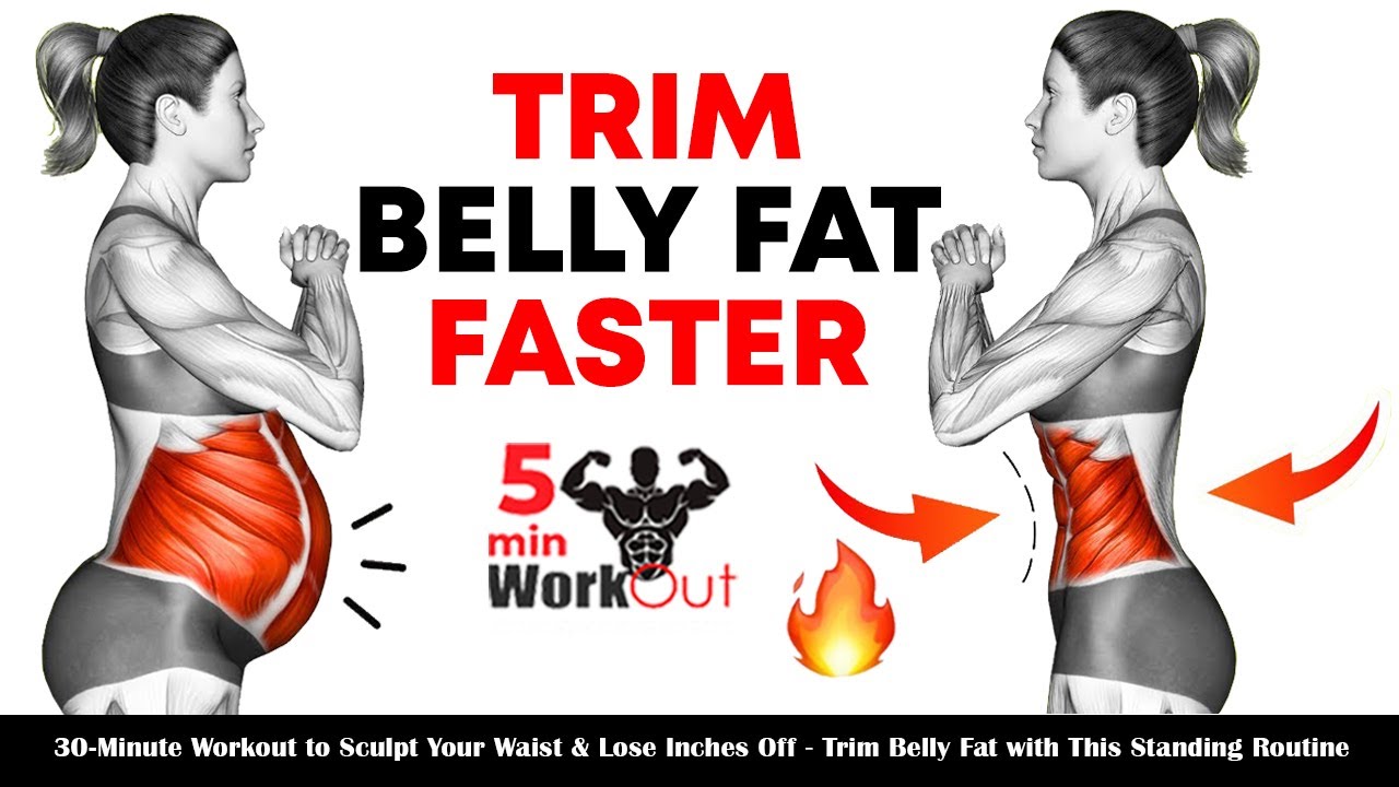 30-Minute Workout to Sculpt Your Waist & Lose Inches Off Trim Belly Fat ...