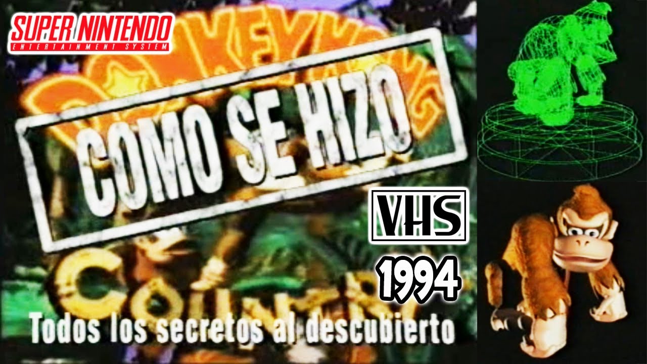 Anuncio "Como se hizo DONKEY KONG COUNTRY Super Nintendo || VHS ...