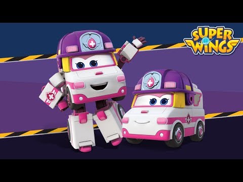 White Ambulance | Superwings M / V | İngilizce şarkı | Araba şarkı