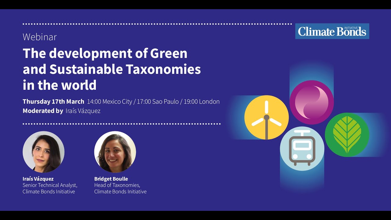 The development of Green and Sustainable Taxonomies in the world - YouTube