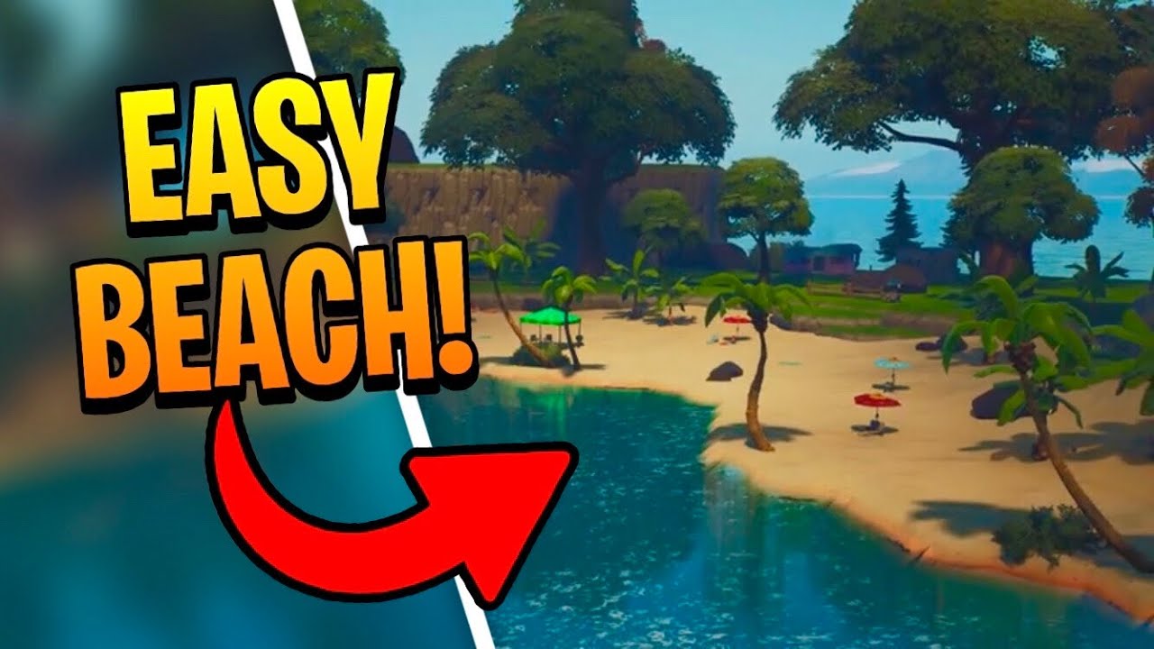 How to make EASY Beaches in Fortnite Creative! - YouTube