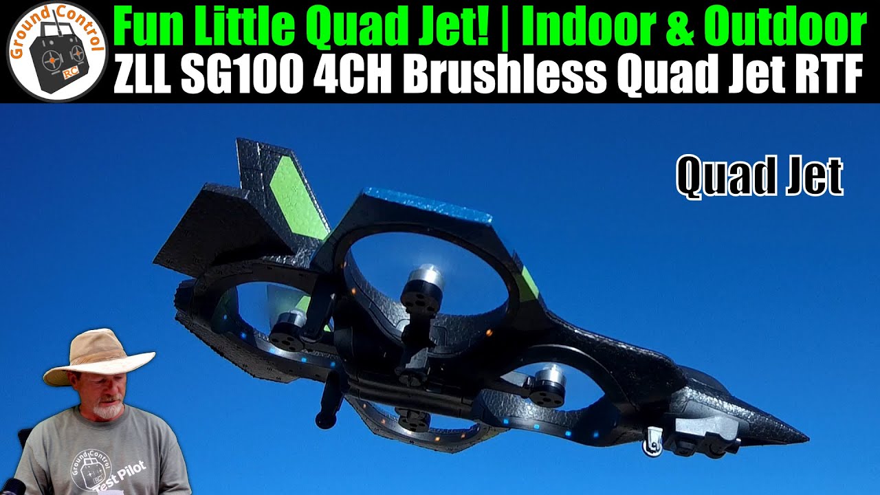 A Fun Little Quad Jet! | Indoor & Outdoor ZLL SG100 Plus Brushless Sub ...