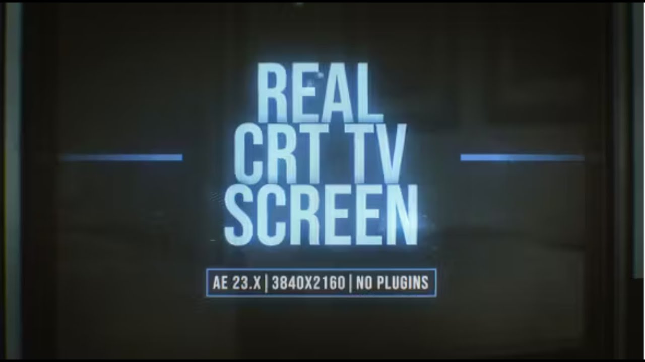 Real CRT TV Screen - Real CRT TV Screen After Effects - YouTube