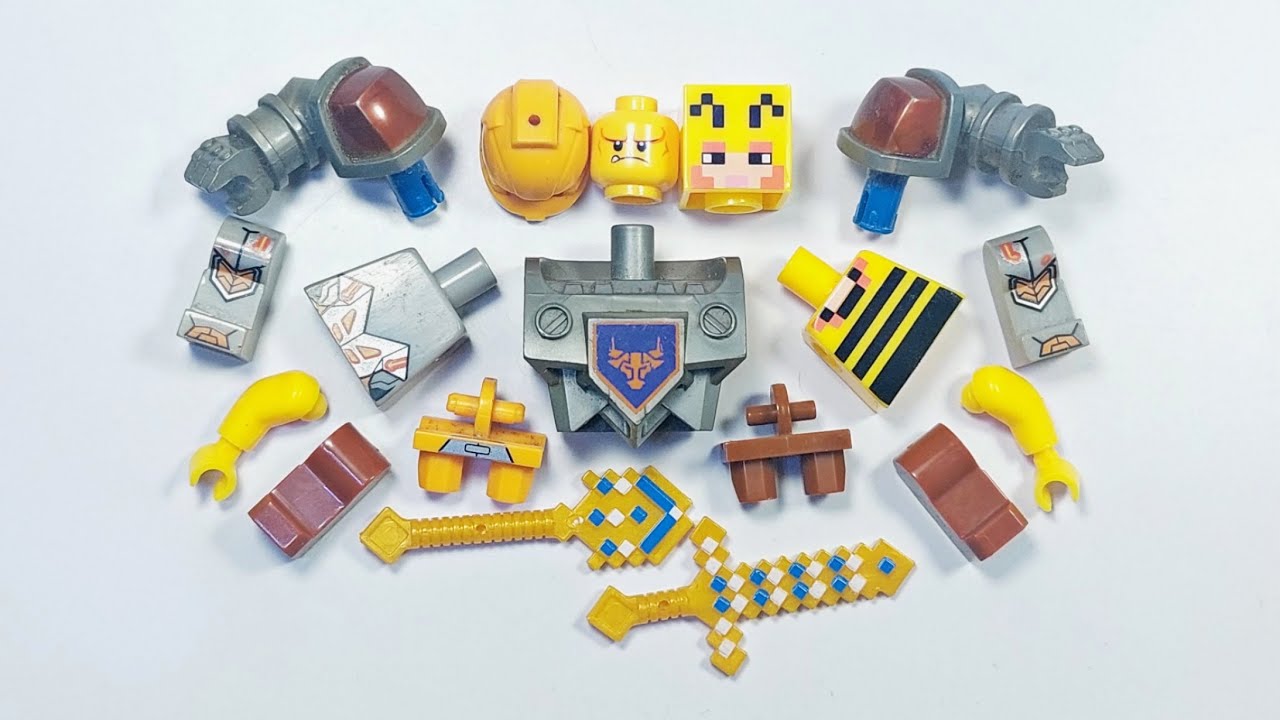 LEGO NEXO KNIGHTS AND LEGO YELLOW MAN CHARACTER | LEGO BUILD - YouTube