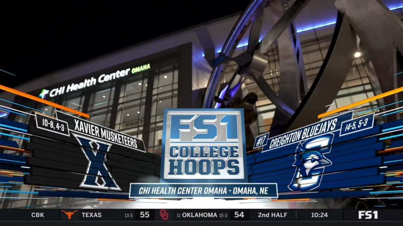 FS1 College Hoops intro | Xavier @ 17 Creighton | 1/23/2024 - YouTube