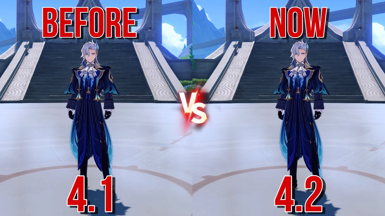 How Strong Now is Neuvillette with Furina? Neuvillette Before vs Now ...