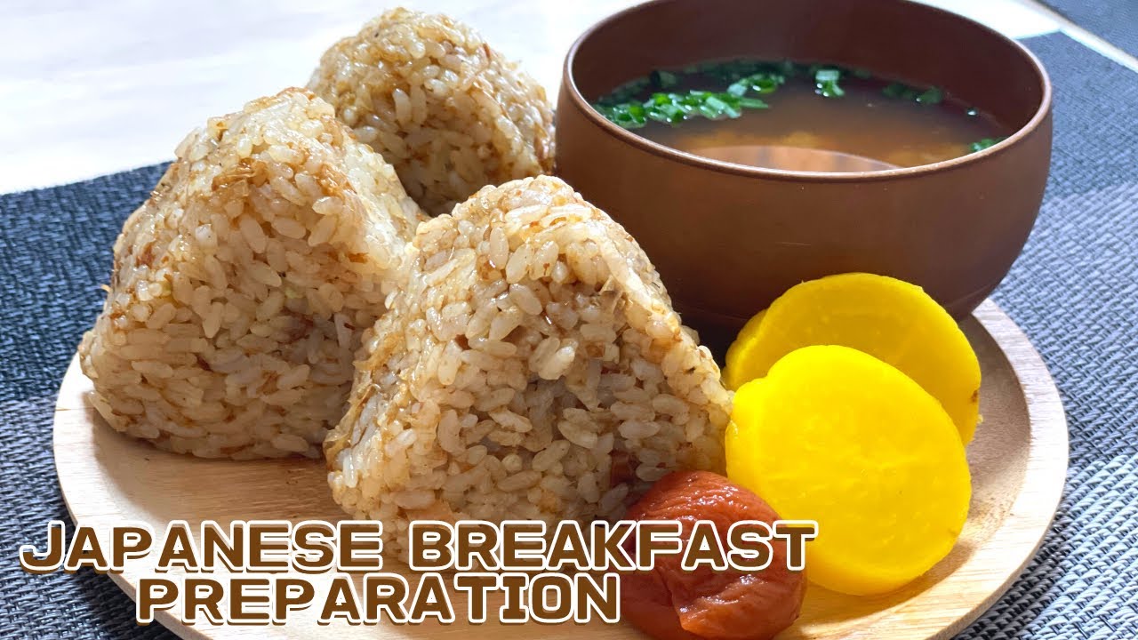 【Japanese rice ball 】bonito flakes wasabi rice ball preparation【ONIGIRI ...