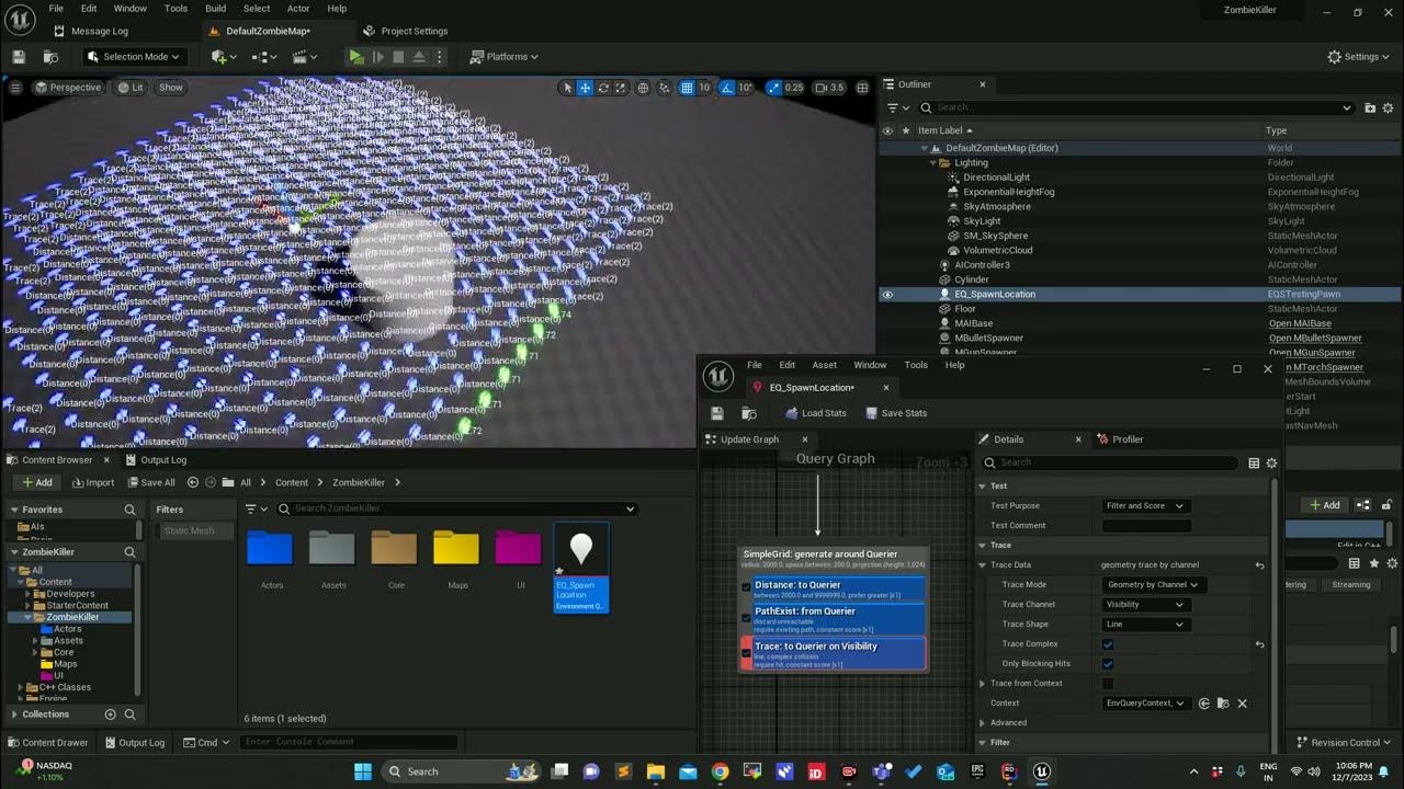 20. Env Query System for Spawn Manager | Zombie Killer | Unreal 5.3 C++ - YouTube