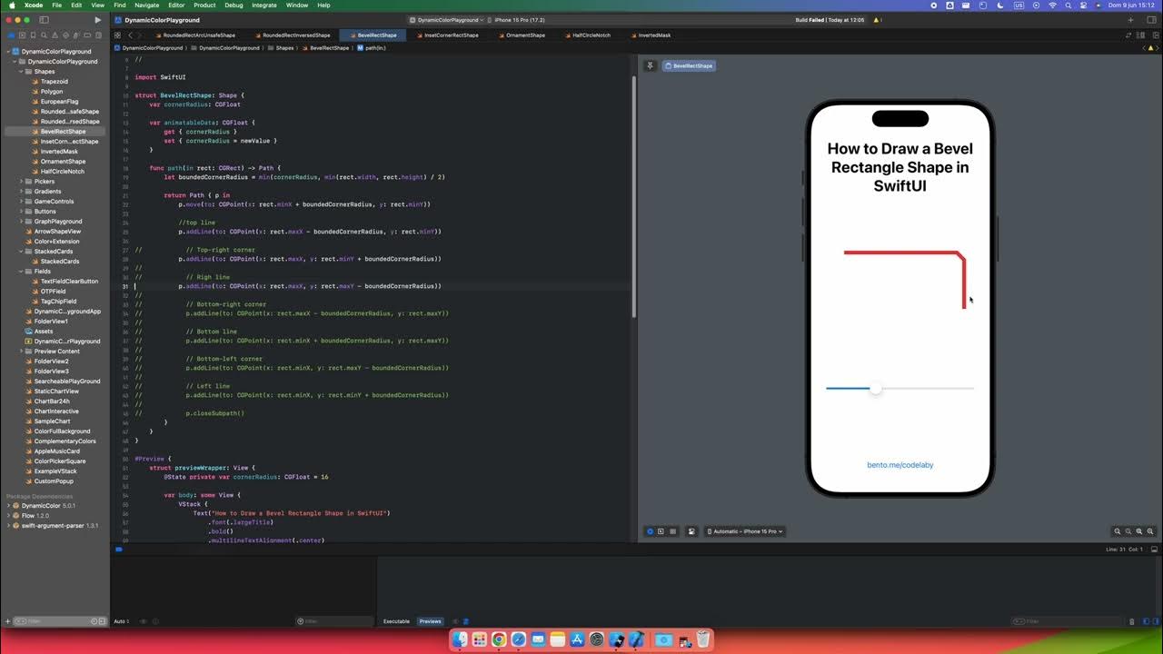 How to Draw a Bevel Rectangle Shape in SwiftUI - YouTube