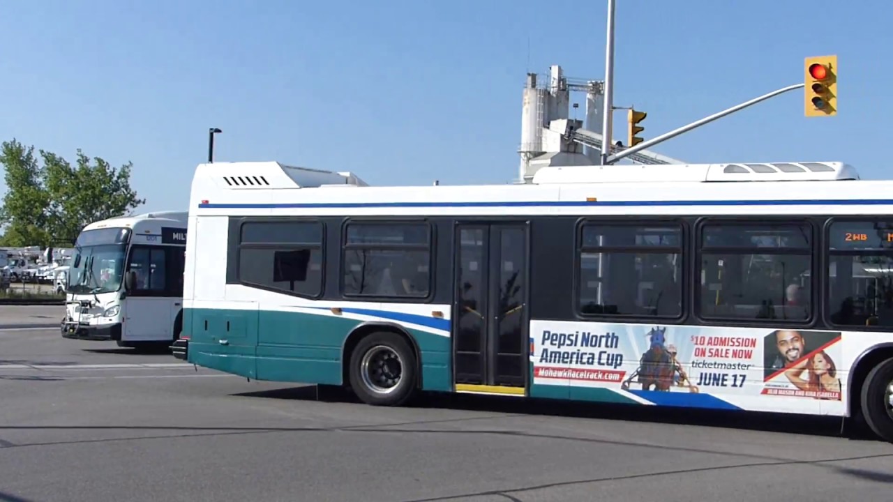 Milton Transit #1702 & #1201 on routes 2 Main Eastbound & Westbound ...
