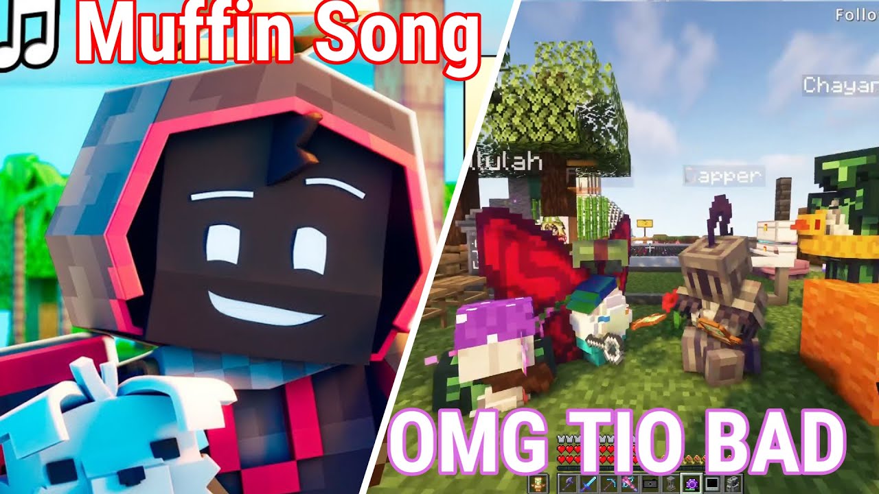 Badboyhalo sings Muffin to all the eggs on QSMP minecraft - YouTube