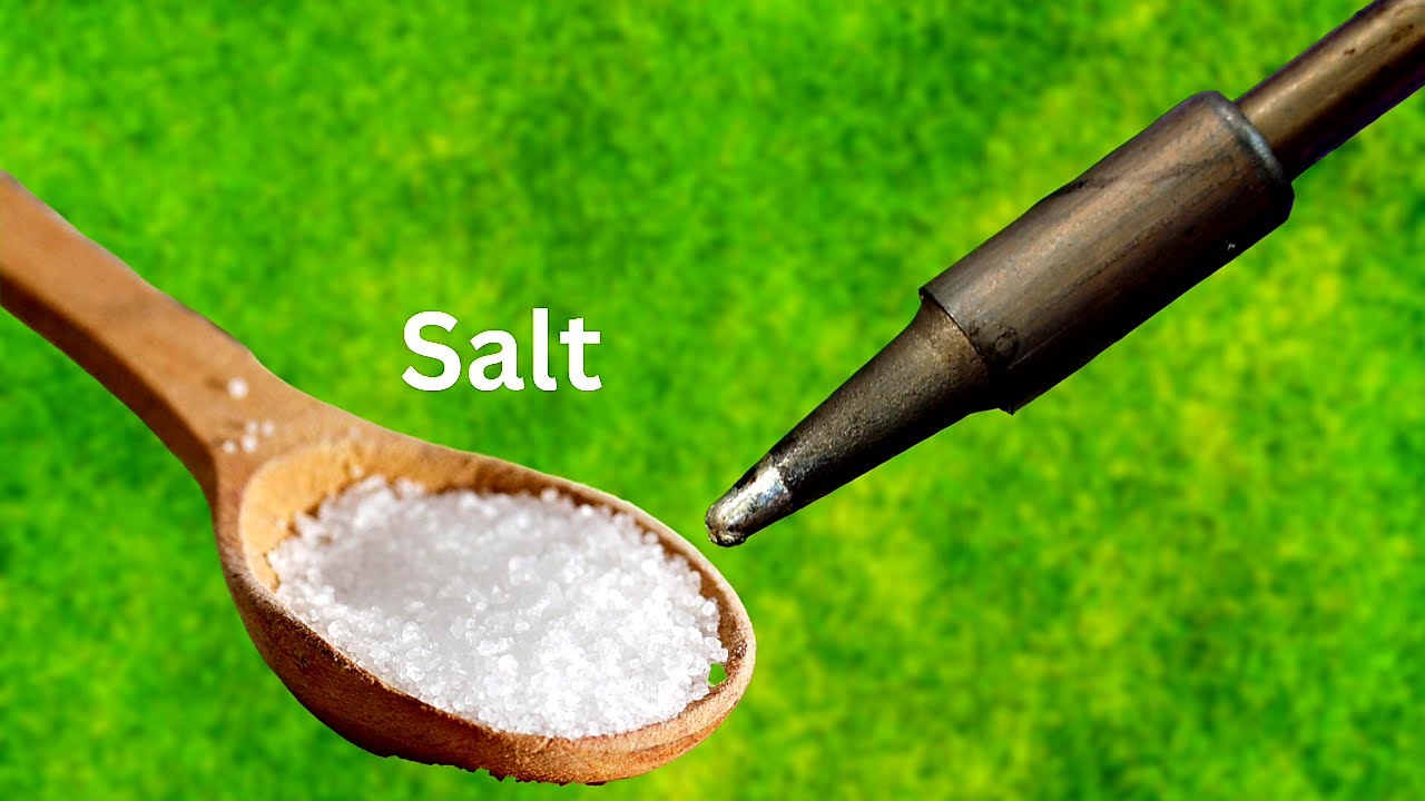 Amazing!!! Put Salt on Your Electrical Soldering iron and Admire The ...