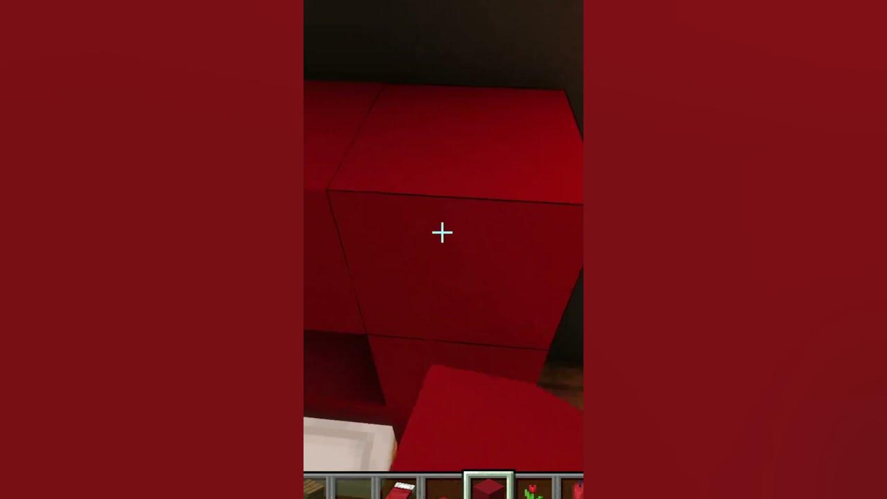 EASY MINECRAFT RED BED Tutorial #tutorial #minecraft #shorts - YouTube