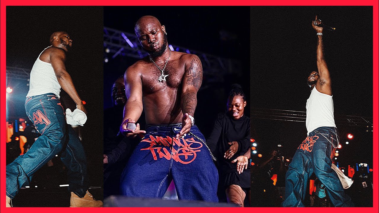 King Promise Energetic Performance on Stage With DancegodLlyod at Legon ...