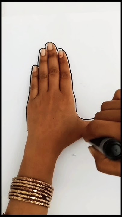 🖐️ Welcome to our Hand Tracing Drawing Tutorial_12 🖐️ - YouTube