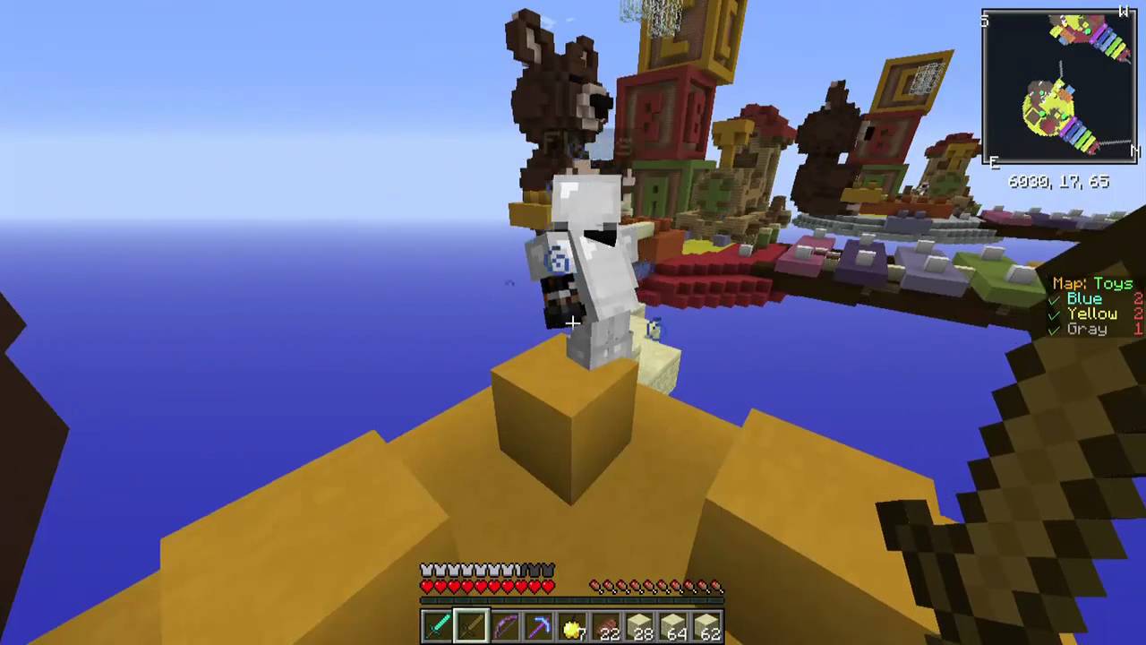 EGG WARS MINECRAFT PVP/ NUEVO MAPA: TOYS SUPER GUAY / CUBECRAFT - YouTube