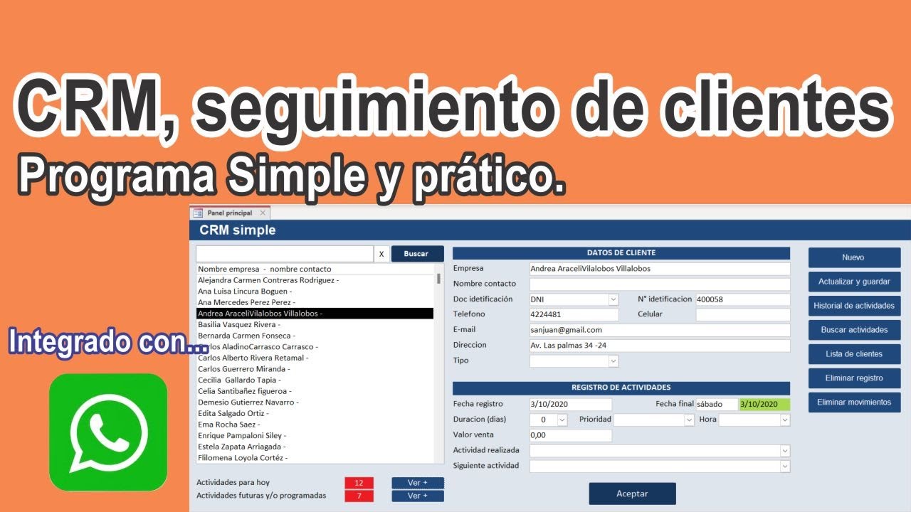 CRM simple y práctico seguimiento de clientes (S3) - YouTube