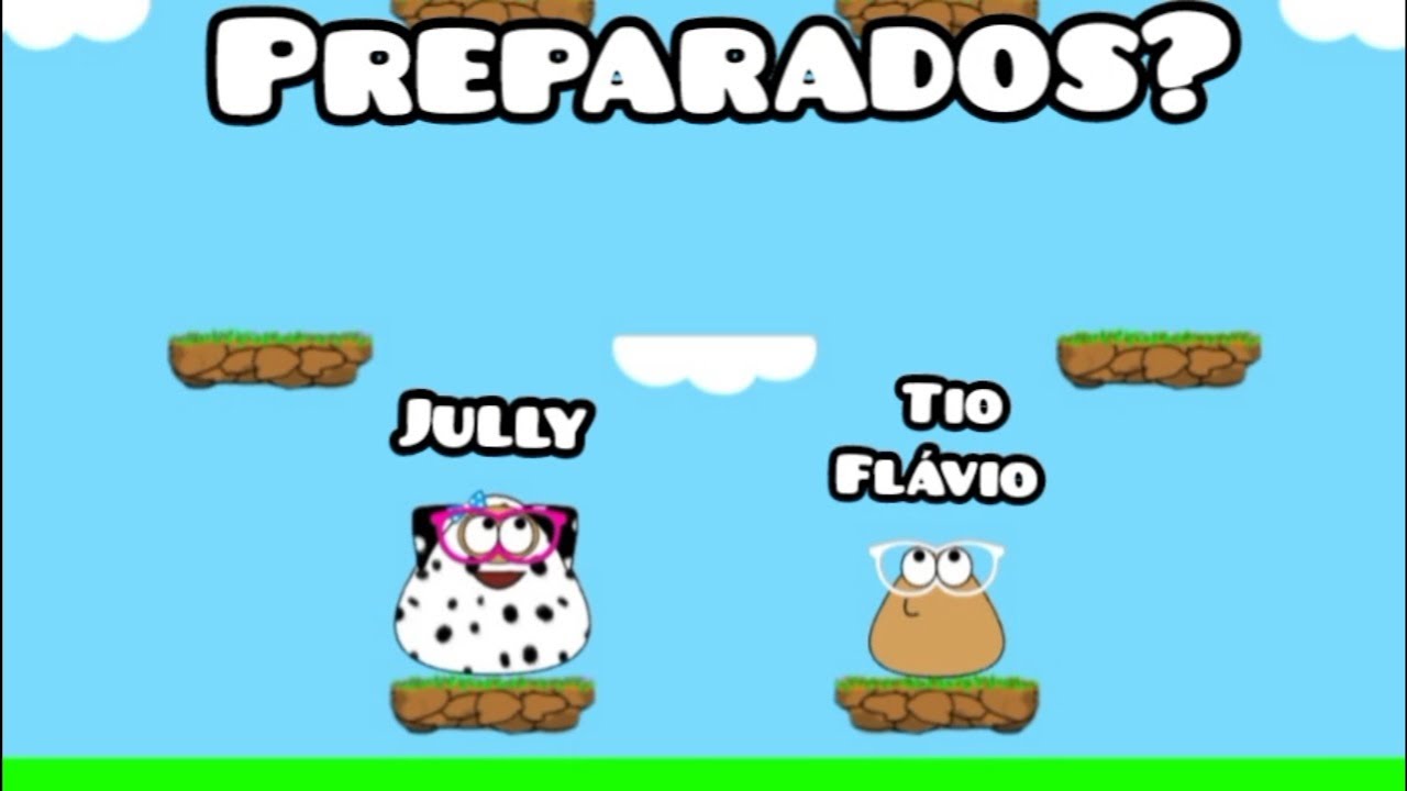 Duelo dos POUS no Sky Hop (pou pet virtual) - YouTube