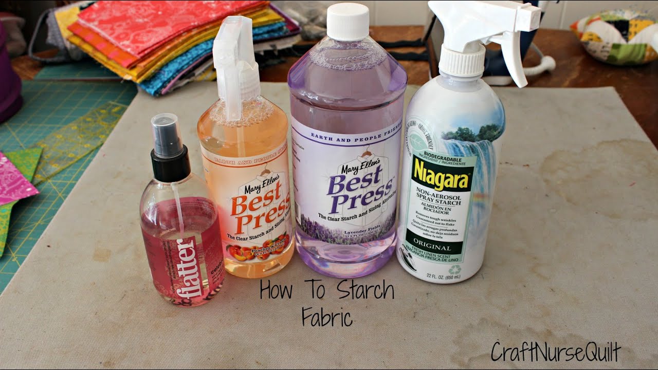 How To Starch Fabric - YouTube