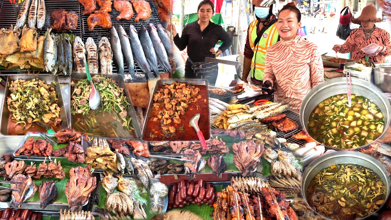 Super Lunch for Meat Lover - Delicious Grilled Chicken, Frog, Sausages ...
