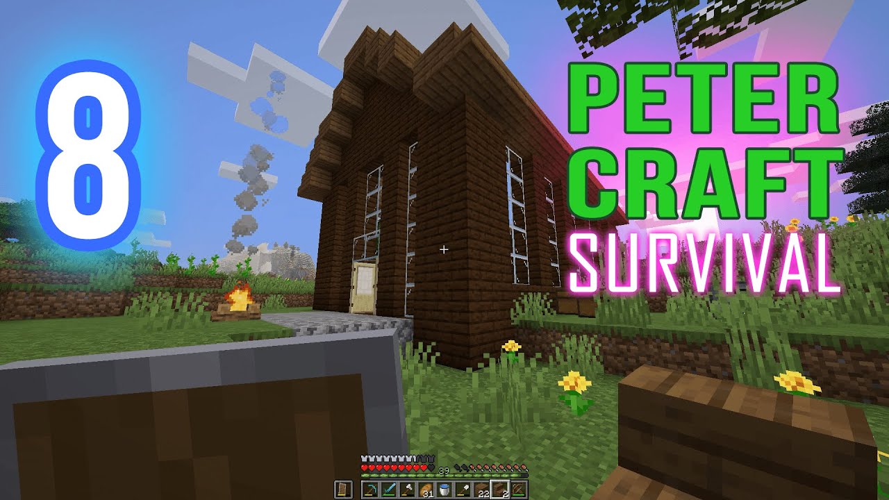 [8] Heading out and Starting a NEW BASE!? -- PeterCraft Survival - YouTube