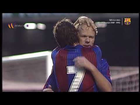 Ronald Koeman All Goals F.C.Barcelona (1988-1995)