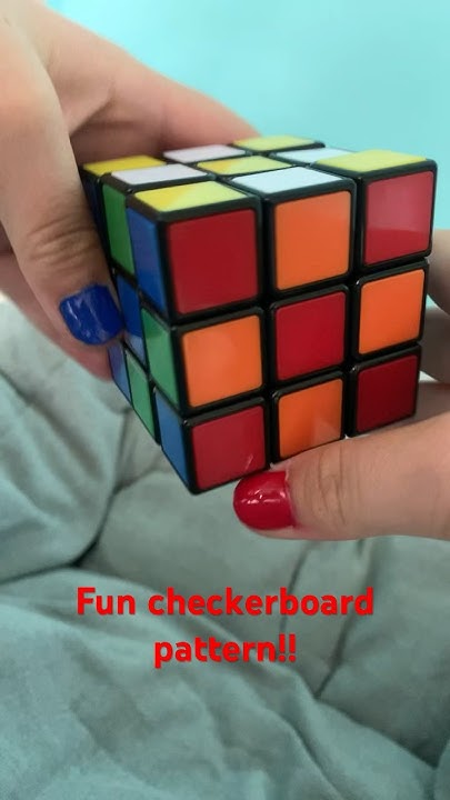Fun and easy beginners checkerboard Rubik’s cube pattern!! #rubikscube ...