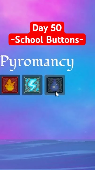 Day 50- School Buttons #roguelike #gaming #gamedev #indiegame #wizard #gamedesign #dnd - YouTube