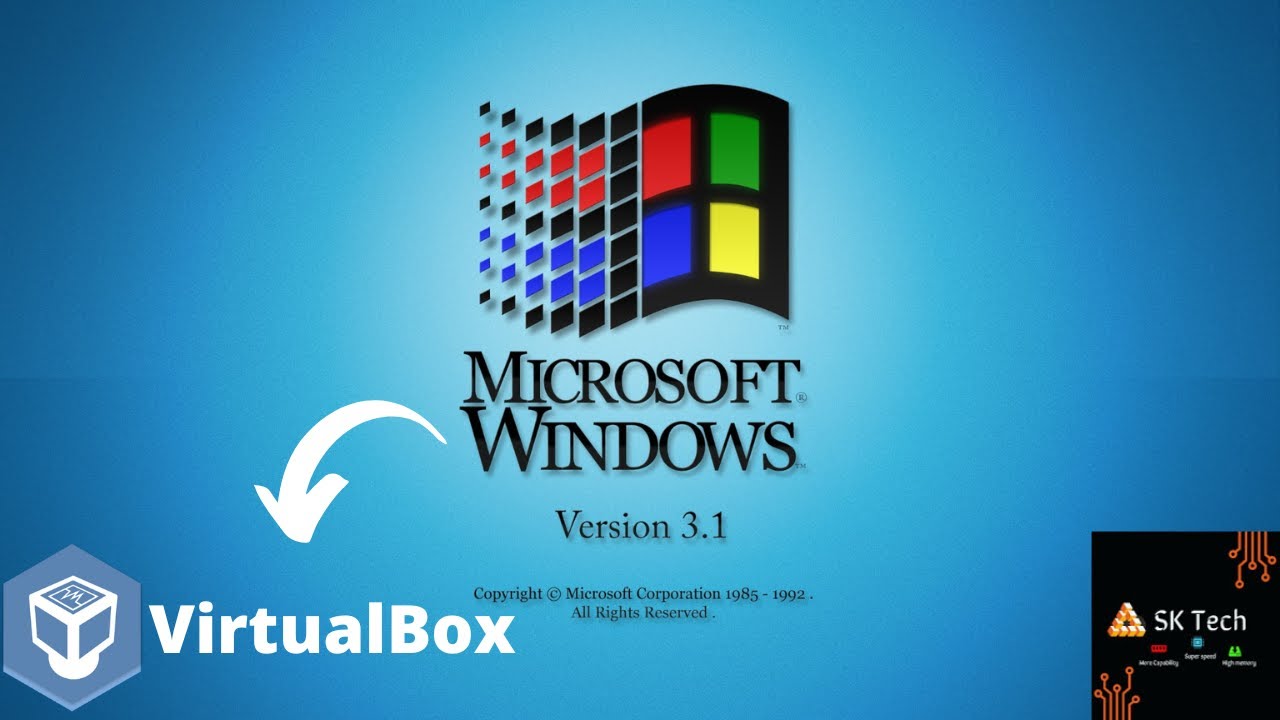 How to install Windows 3.1 on Virtulbox - YouTube