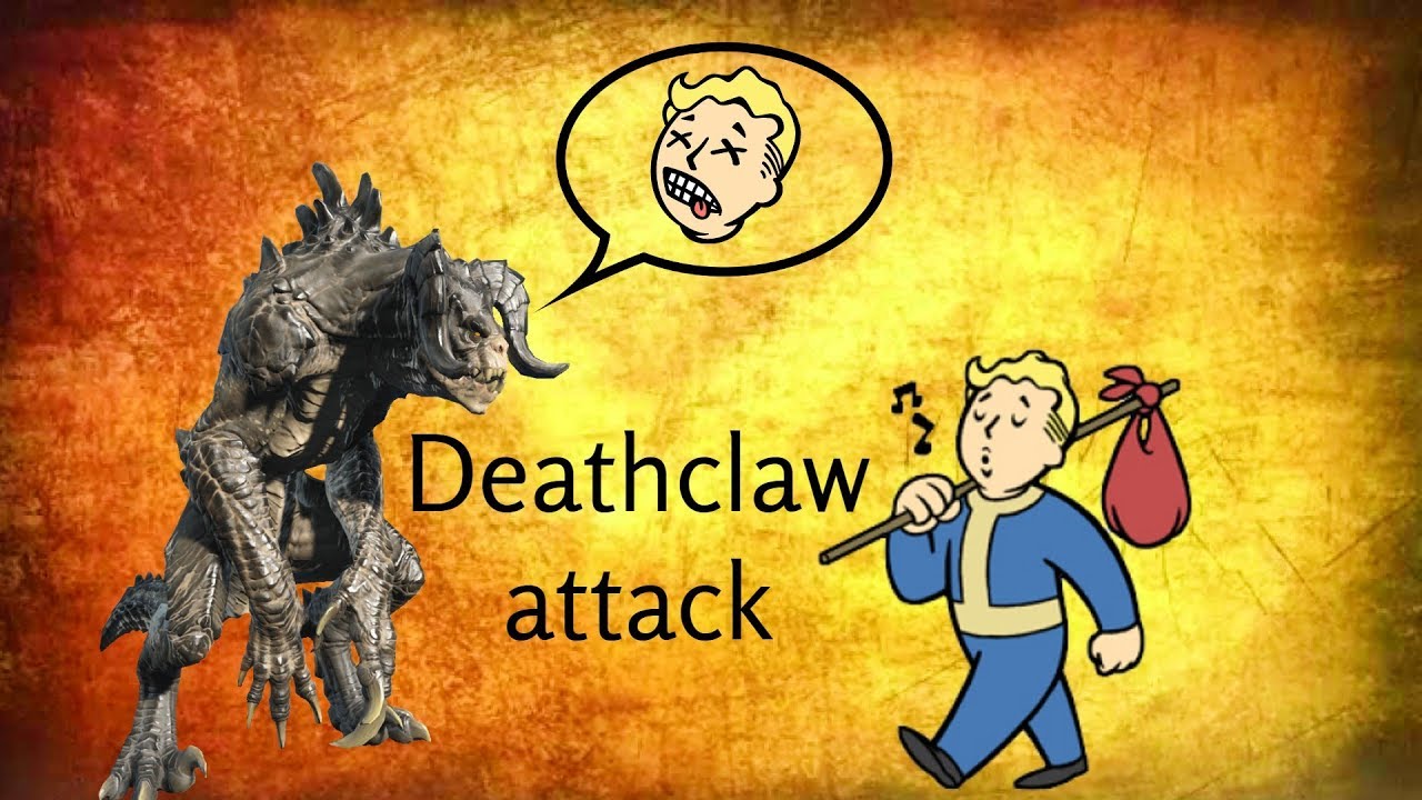 Fallout 4 deathclaw attack - YouTube