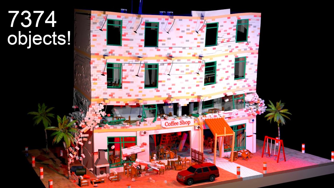 NYC Brick Building: Earthquake Collapse Simulation - YouTube