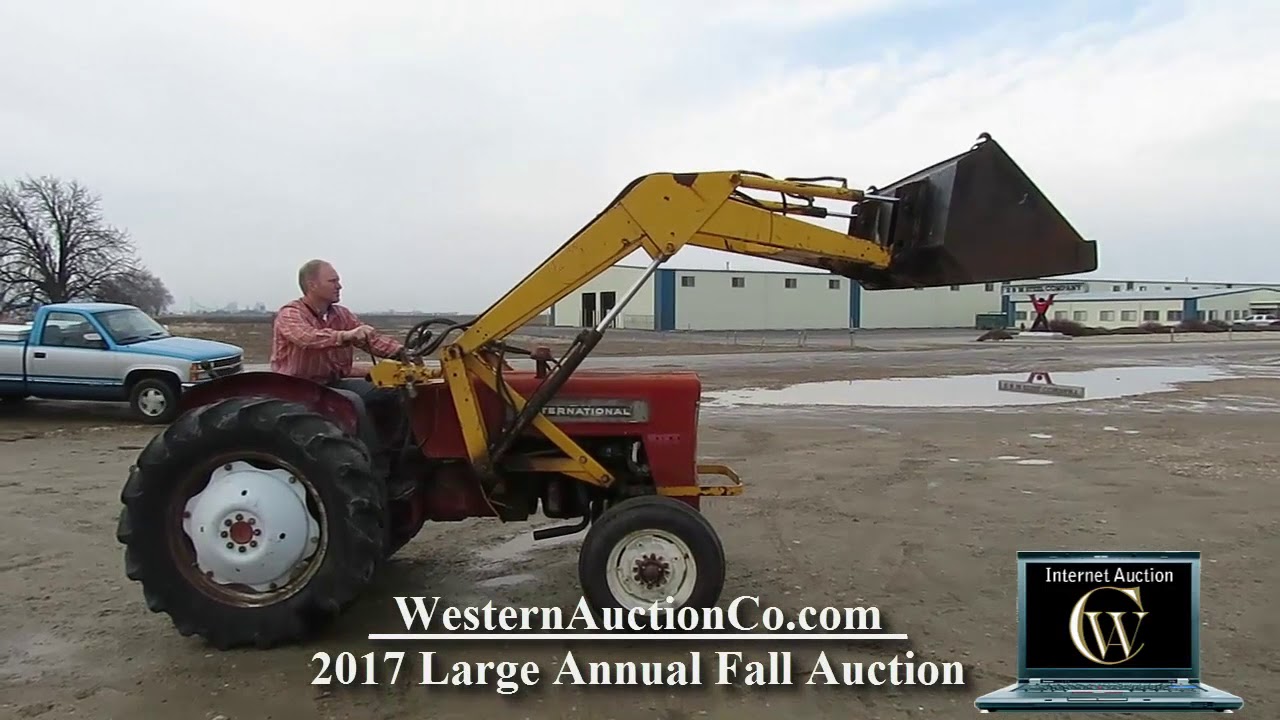 International B414 With Loader Attachment For Sale At Auction! - YouTube