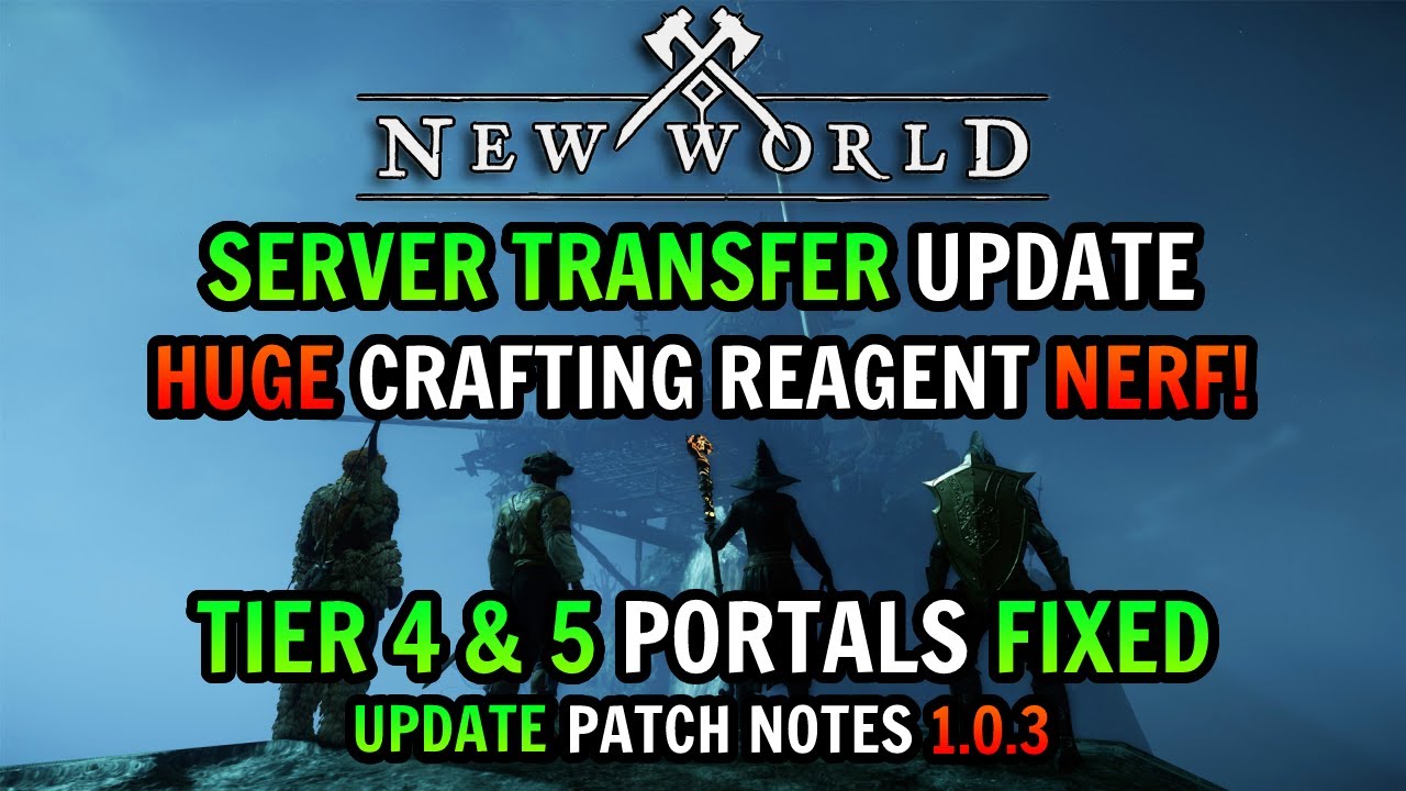 New World Server Transfer Is HERE & Massive Crafting Reagent Nerf ...