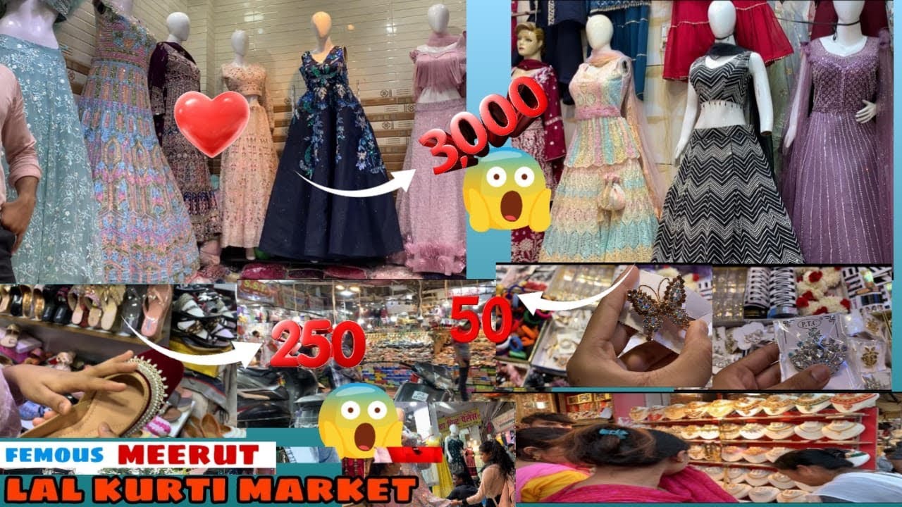 Meerut famous laal kurti 😍|| sarojini 😲market ka chota bhai 😂|| itna ...