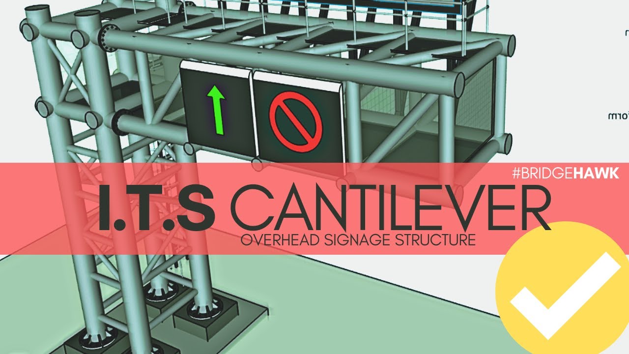 Steel Trusses-Cantilever || Traffic engineering || 3D model in 4K ...