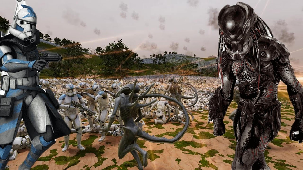 Ultimate Epic Battle Simulator UEBS 2 clones versus aliens - YouTube