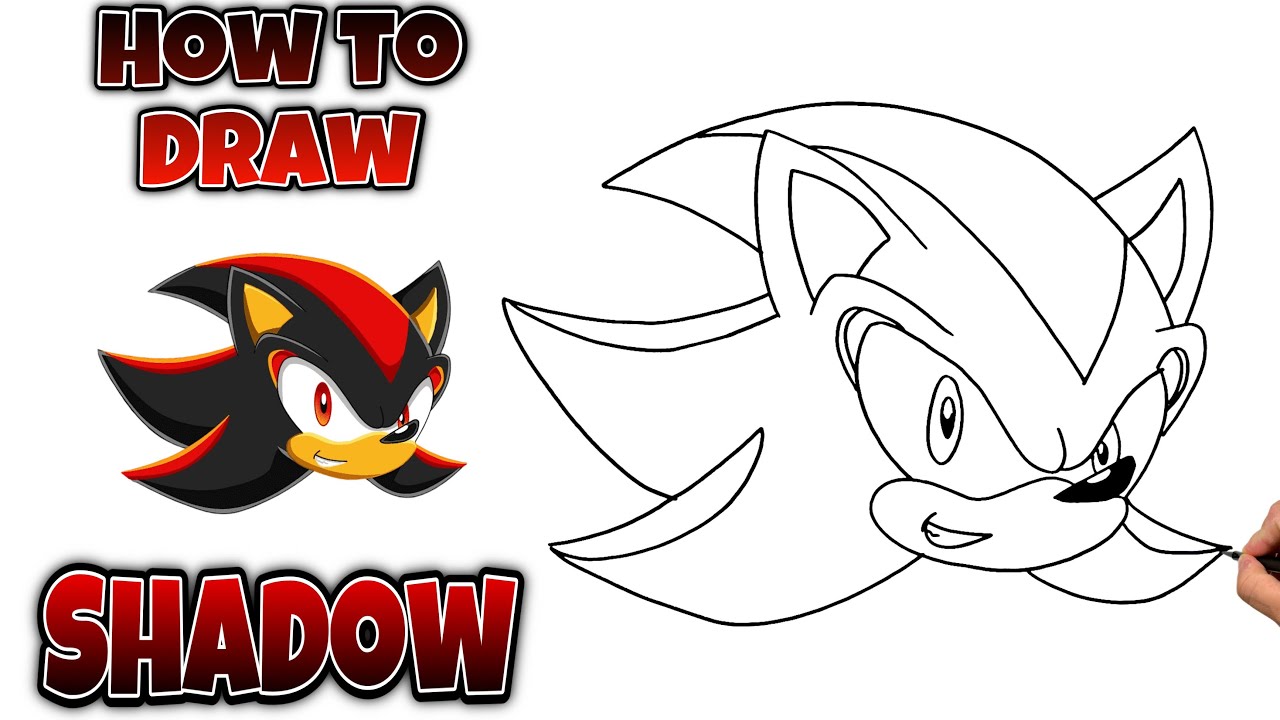 How To Draw Shadow (Head) | SONIC THE HEDGEHOG #drawing # ...