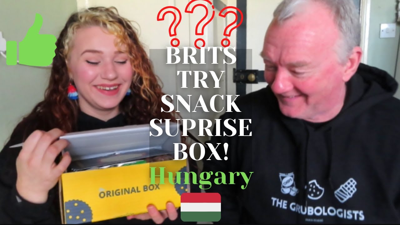 SNACK REVIEW! english try a snack subscription box from Hungary - YouTube