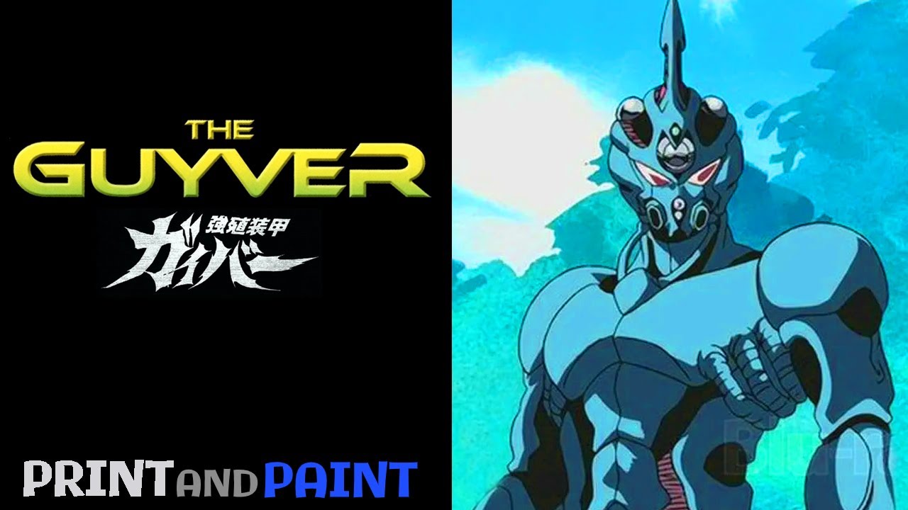 Guyver Print and Paint - Legendary Anime Character ! - YouTube