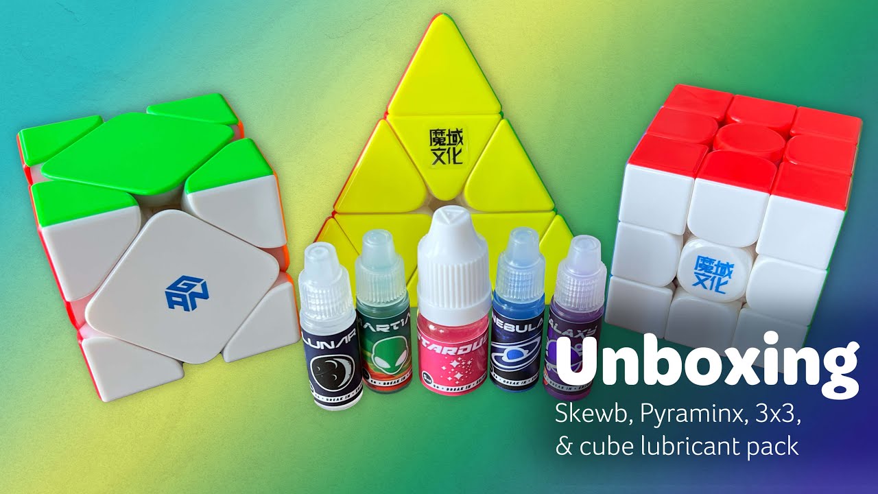 Unboxing 3x3, Skewb, Pyraminx and Lube! - YouTube