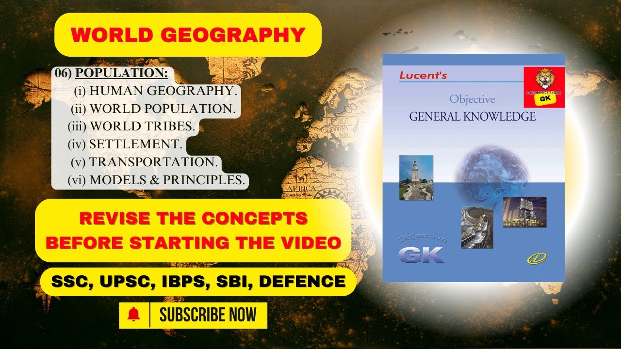 WORLD GEOGRAPHY 11 - LUCENT GK OBJECTIVE @CompetitiveExamsGK - YouTube