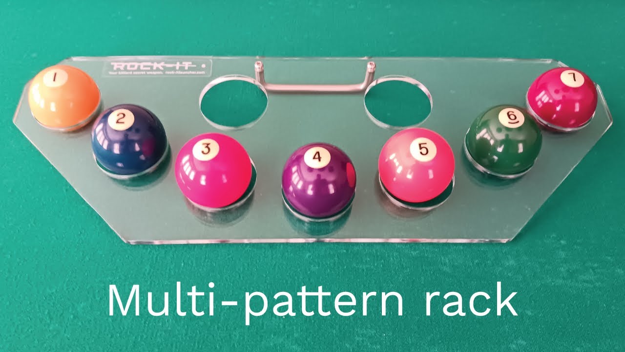Practicing pool - Multi-pattern rack - YouTube