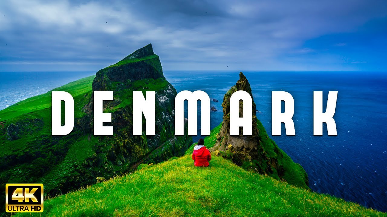 FLYING OVER DENMARK (4K UHD) - Wonderful Natural Landscape With Calming ...