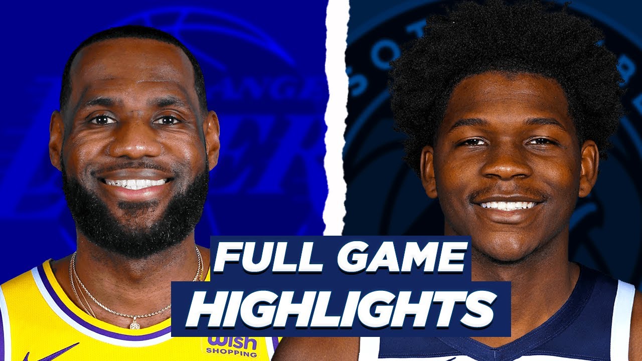 LA LAKERS vs TIMBERWOLVES FULL GAME HIGHLIGHTS | 2021 NBA SEASON - YouTube