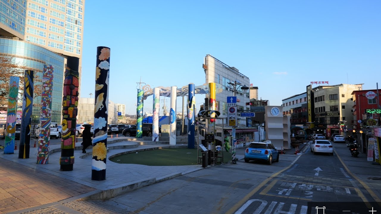 Yangpyeong-si and Yangpyeong Market Freezing weather at minus 10 ...